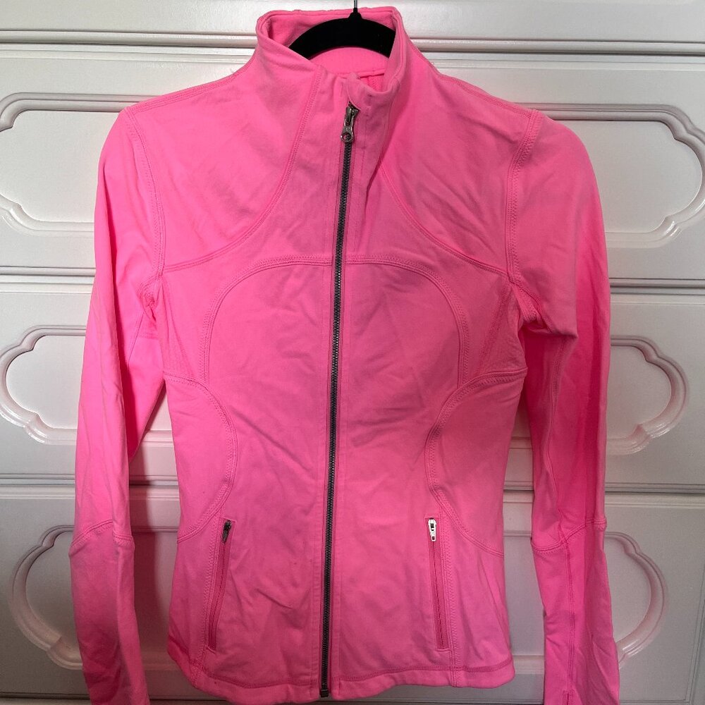 Light Neon Pink Lulu Lemon Jacket - Gem